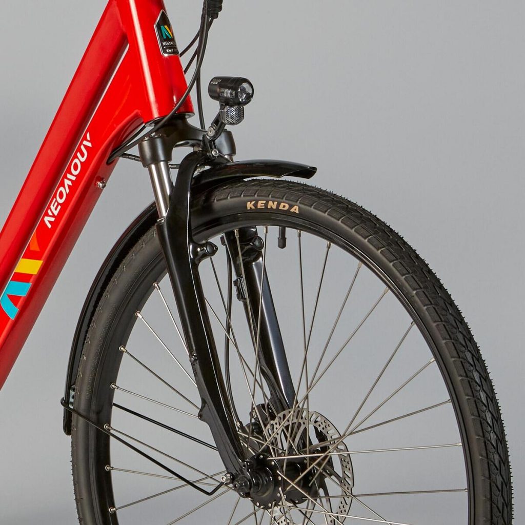 Vélo ville électrique NEOMOUV Sinapia Hydraulique Rouge - Remicycletto